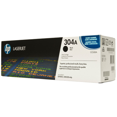 HP CC530A Black Toner Cartridge (304A)